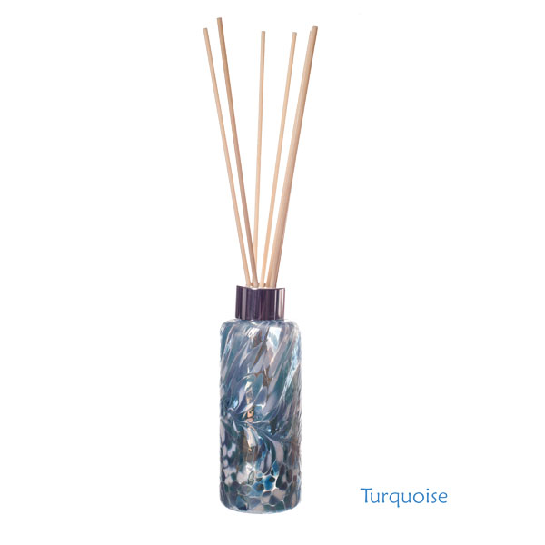 Amelia Art Glass Tall Cylinder Reed Diffuser | Natroma